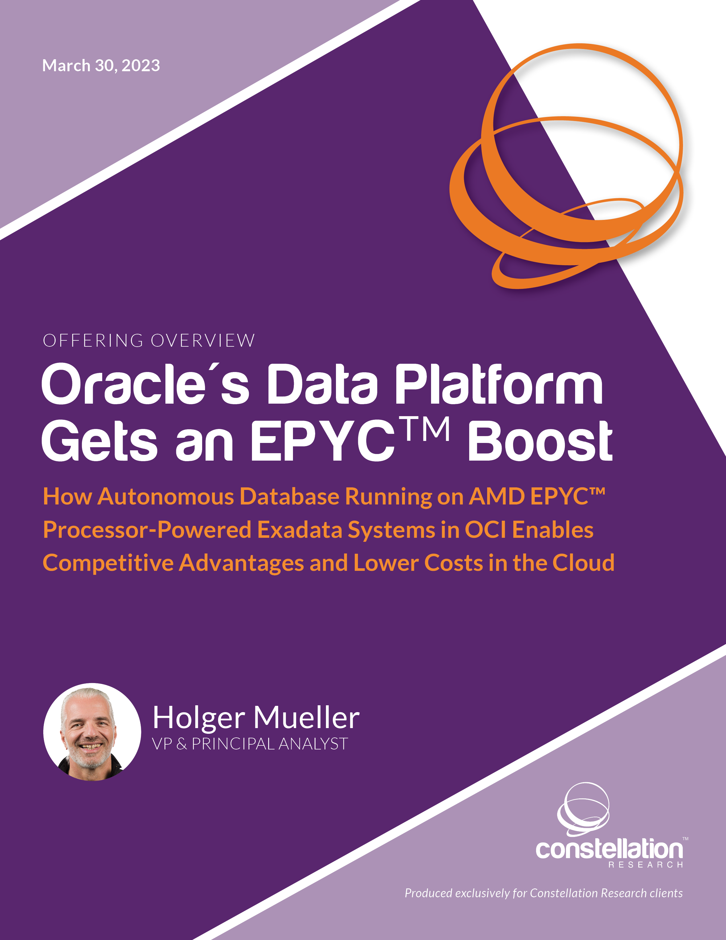 Oracle’s Data Platform Gets an EPYC™ Boost | Constellation Research Inc.